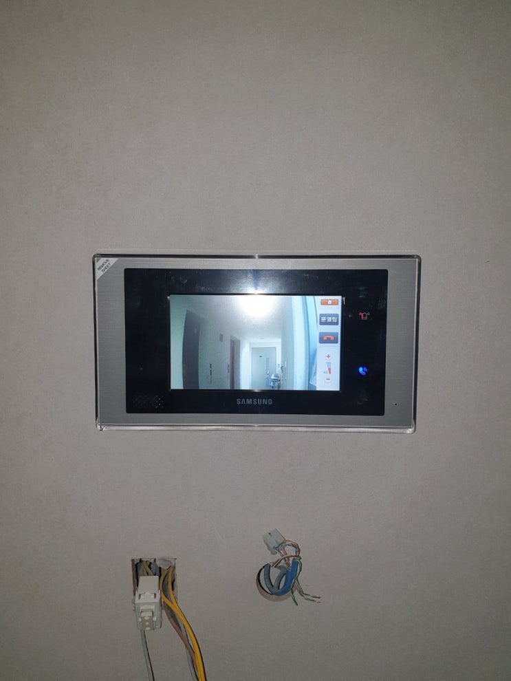 [송파구 잠실동] 리센츠아파트 / 삼성비디오폰 SHT-3527XA / 삼성도어락 SHP-DP730 / 고장난 비디오폰 망가진 인터폰 오래된 도어락 번호키 교체설치 : 네이버 블로그