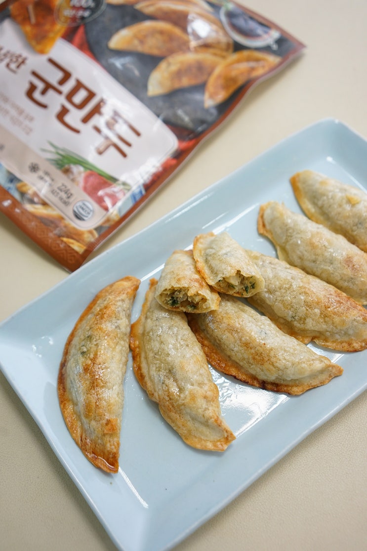 냉동만두 추천 한만두 에어프라이어 군만두 레시피 네이버 블로그