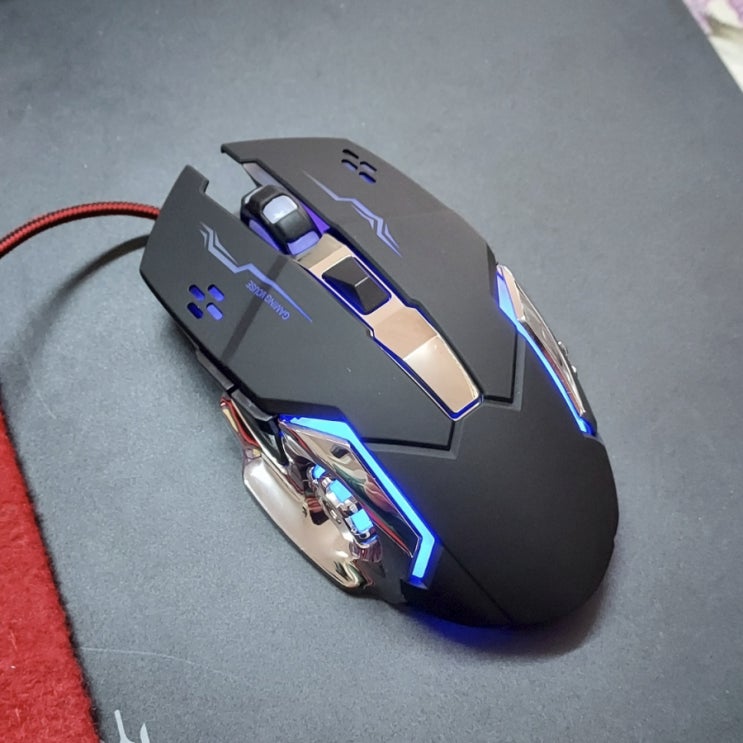 다이소 게이밍 유선 마우스 리뷰, Wired Gaming Mouse, RPG LED Mouse : 네이버 블로그