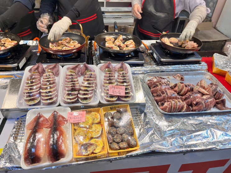 속초여행 맛집투어 속초중앙시장 누룽지오징어순대 서민갑부 똑이네튀김 네이버 블로그