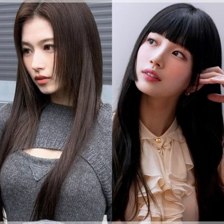 히메컷 뜻 얼굴형 앞머리 있는 수지 히메컷 긴머리 헤어스타일 네이버 블로그