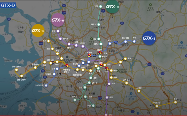 [퍼온글] GTX-A,B,C,D 추진 노선정리 : 네이버 블로그