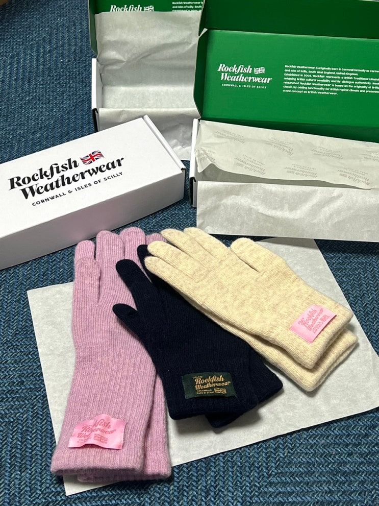[내돈내산]락피쉬웨더웨어 플러피 숏 글러브 & 롱 글러브 장갑 4칼라(라벤더, 네이비, 크림, 핑크) 구매후기, 비교, 착샷/ 29cm : 네이버 블로그