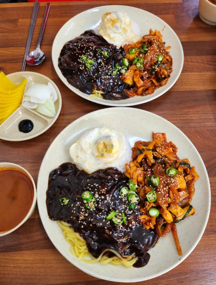 부산 망미동 중국집 백리향 이색 짜장면맛집 오짜면 마무리는 덮밥으로 : 네이버 블로그