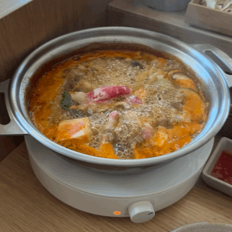 너무너무 맛있는 혼밥 하기 좋은 1인 샤브샤브점 샤브로21 서현점 얼큰 샤브샤브 리뷰 네이버 블로그