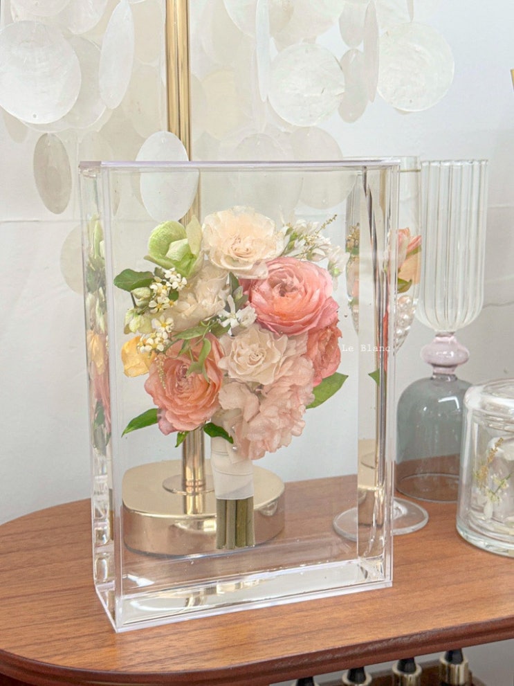 Bouquet Class 클레르 부케 클래스 고체하바리움 젤레진 액자 포토액자 부케박스 부케홀더 무드등 서울 강남 성수
