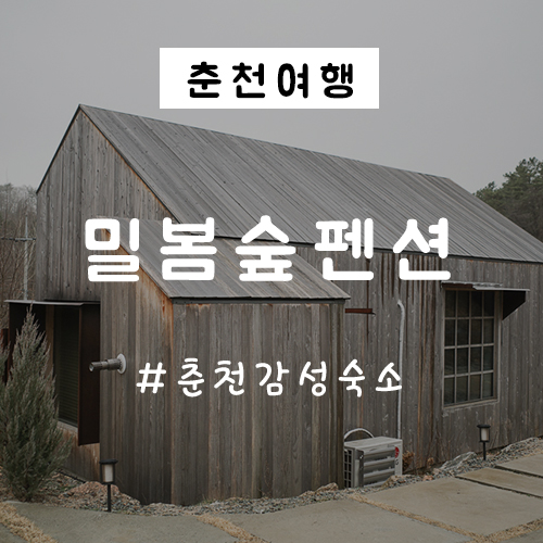 춘천 감성 숙소 밀봄숲 독채 펜션 숙박 후기 네이버 블로그
