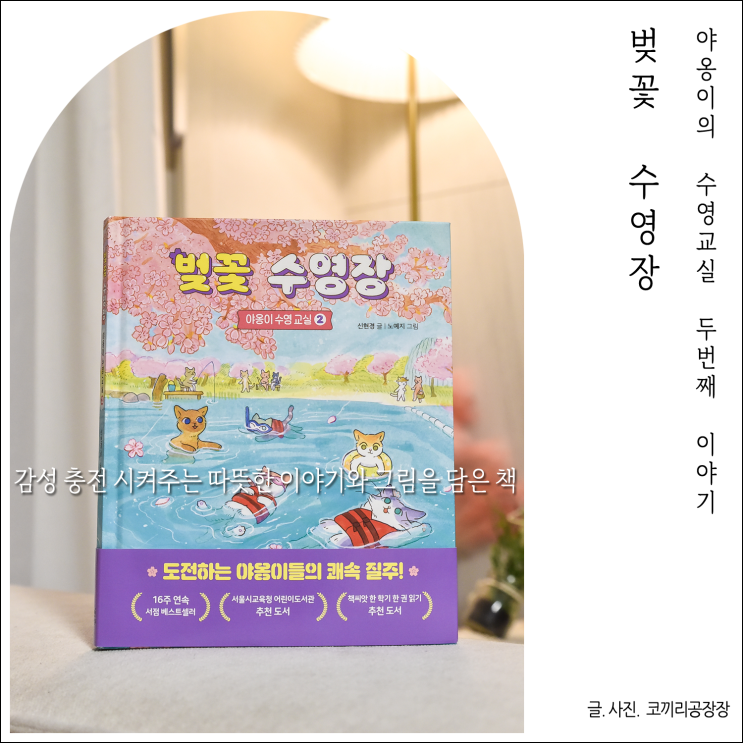 초등추천도서 황홀한 그림체를 보며 읽는 책 야옹이의수영교실2 벚꽃수영장 네이버 블로그