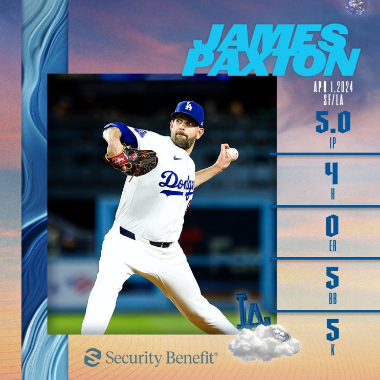 시즌 첫승을 기록한 제임스 팩스턴 (James Paxton) : 네이버 블로그