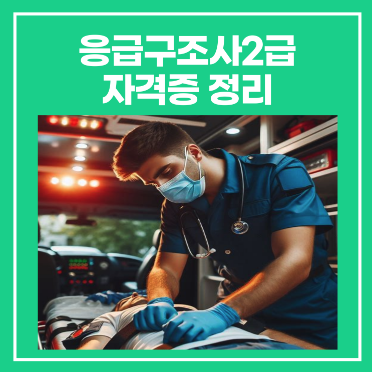 응급구조사2급자격증 정리응급처치자격증응급구조학과 네이버 블로그