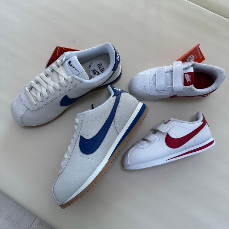 나이키 코르테즈 사이즈 베이비 모녀커플신발 904769-101 : 네이버 블로그