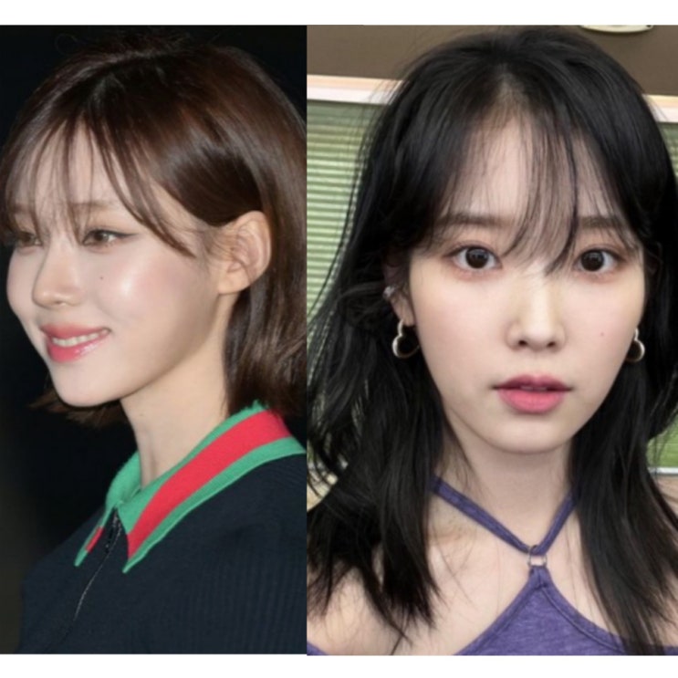 단발 중단발 레이어드컷 아이유 윈터 연예인 : 네이버 블로그