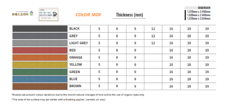 컬러MDF(color mdf) : 네이버 블로그