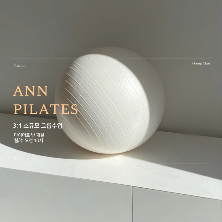 31 소규모 필라테스 다이어트반 모집 선착순 마감 네이버 블로그