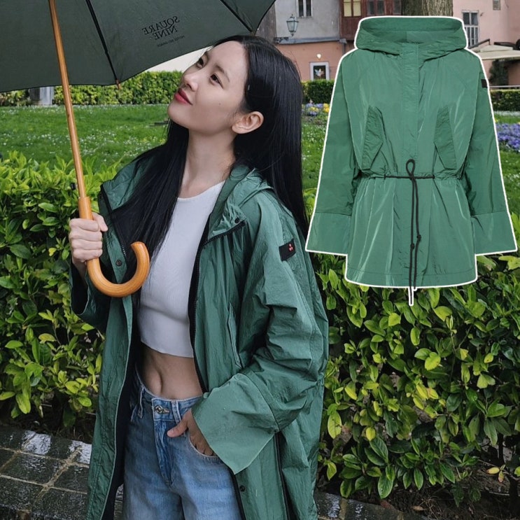선미 인스타그램 바람막이 코디 정보 여자 봄 명품 바람막이 점퍼 브랜드 페트레이 블라반드 선미 화보 패션 속 바람막이 후드 점퍼