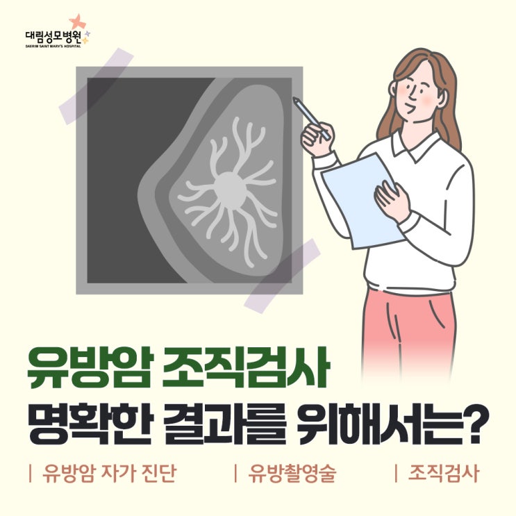유방암 조직검사 조기진단 예방을 위해서는 유방암 자가진단 유방촬영술 조직검사 네이버 블로그