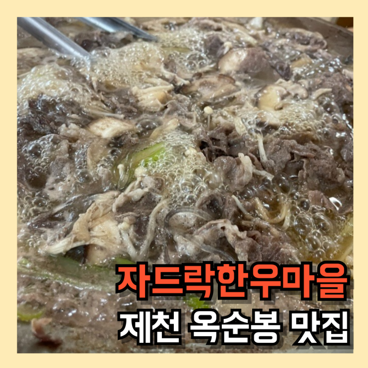제천 맛집 옥순봉 출렁다리 근처 자드락한우마을 갈비탕 불고기 점심메뉴 추천 네이버 블로그