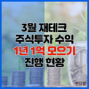 3월 재테크 주식투자 수익 159만 원 1년 1억 모으기 진행 현황 네이버 블로그