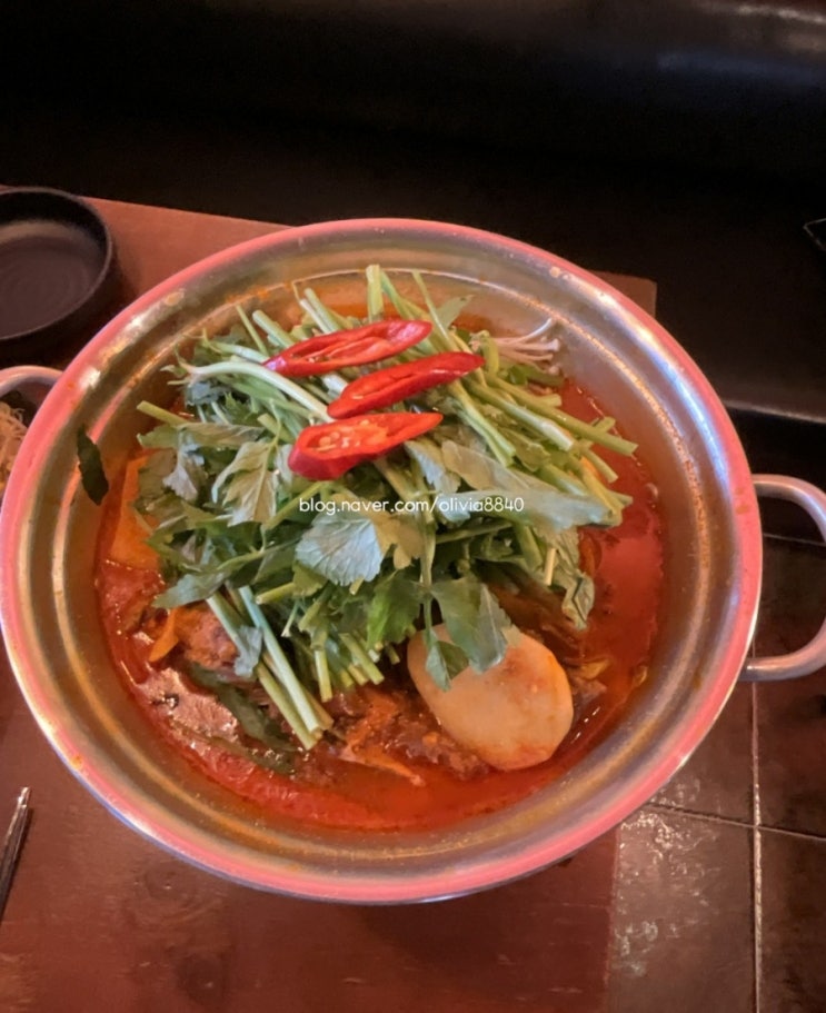 사가정역맛집 미나리수북 감자탕맛집 미나리산장 사가정역점 방문후기 네이버 블로그