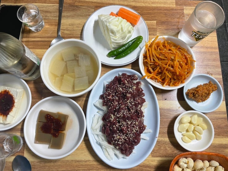 대구 육회 뭉티기 맛집 왕거미식당 네이버 블로그
