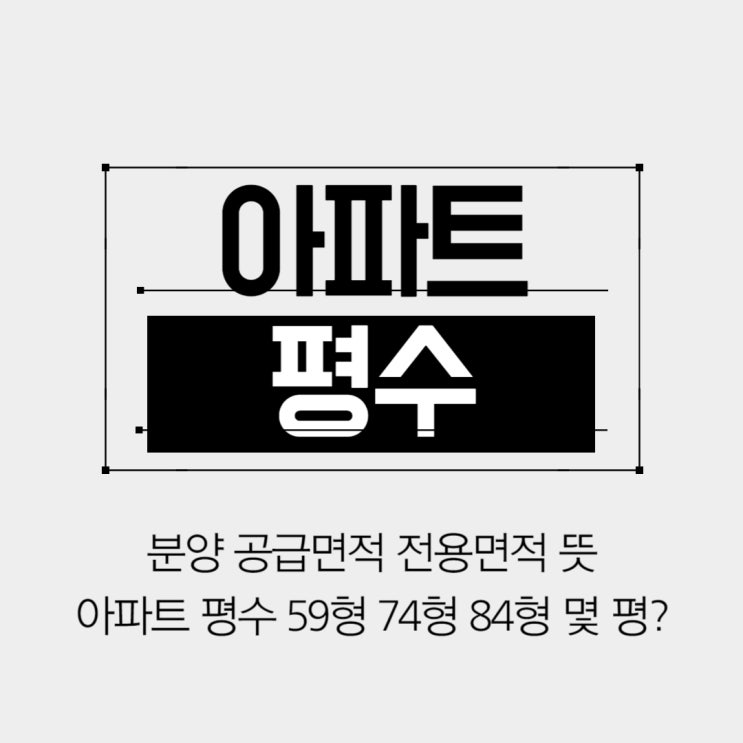 아파트 평수 계산 분양 공급면적 전용면적 59형 74형 84형 몇 평 네이버 블로그