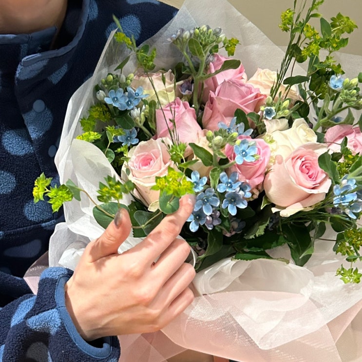 용호동 꽃집 W스퀘어 W플라워 꽃다발 구매후기 네이버 블로그