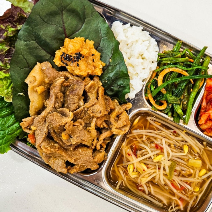 제육볶음 추천메뉴 단체급식 된장제육볶음과 꿀마늘소스 조합 추천 영양사의 식단일기 네이버 블로그