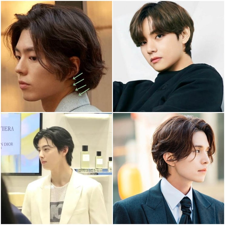 남자 장발 And 세미 리프컷 차이점은 뒷머리와 옆머리 기장 네이버 블로그