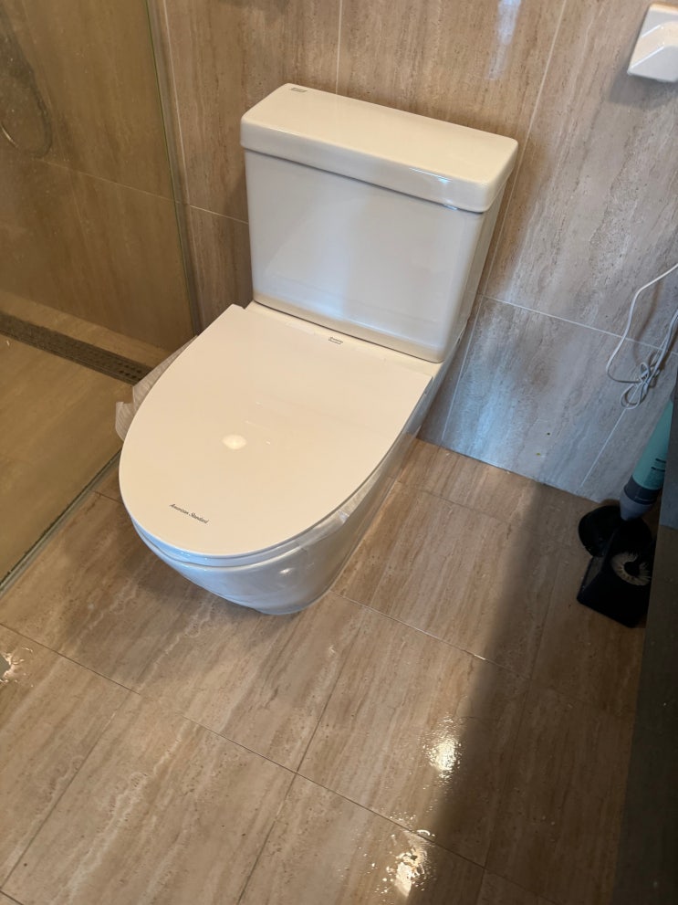 부산 해운대 트럼프월드 아파트 아메리칸스탠다드 웨이브 스퀘어 투피스 양변기로 교체 네이버 블로그