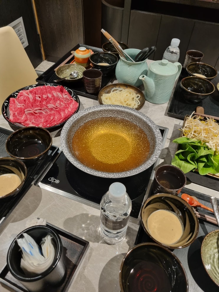 더 리버사이드 호텔 카와베 스키야키 한우무한리필set 가족모임 샤브샤브 강남맛집 신사동 파스쿠치 네이버 블로그