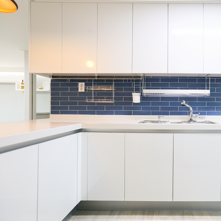 [29py]인천 계양구 계산동 은행마을아주아파트 29평 무지주선반이 돋보이는 화이트&블루 모던인테리어 : 네이버 블로그