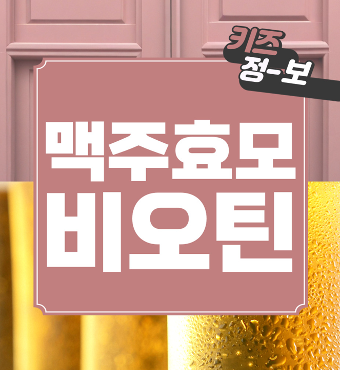 탈모영양제 맥주효모 비오틴 효과 추천 정보 네이버 블로그
