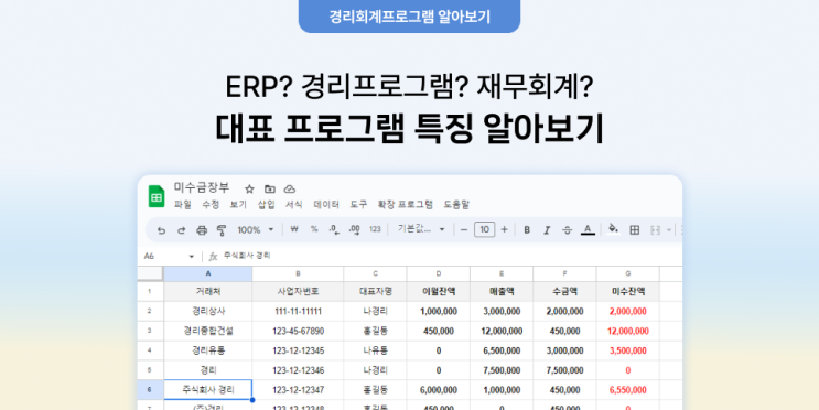 경리회계프로그램 대표 상품 비교 경리나라 Erp프로그램 세무회계프로그램 네이버 블로그