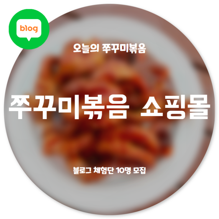 오늘의 배송 한개만 먹어도 입안 가득 채워지는 오늘의 쭈꾸미볶음 쇼핑몰 리뷰어 모집 네이버 블로그