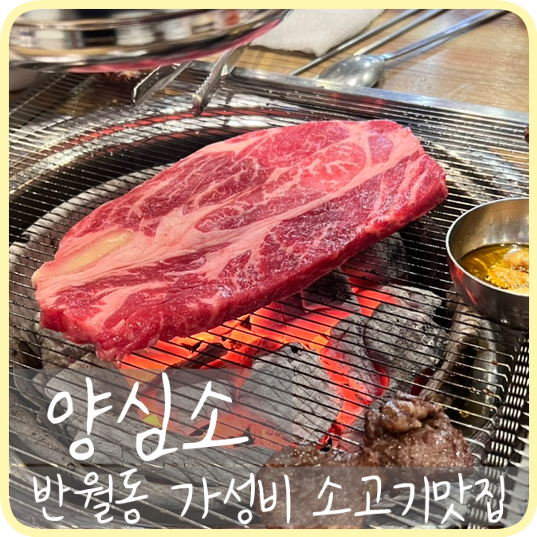 동탄 반월동 가성비 소고기 맛집 ‘양심소 본점 점심특선 네이버 블로그