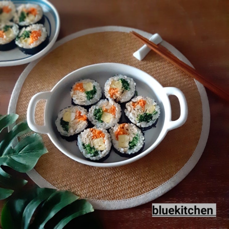 유부김밥 단무지 없는 김밥 말기 김밥 밥 짓기 냉장고 털이 간단 김밥 레시피 네이버 블로그