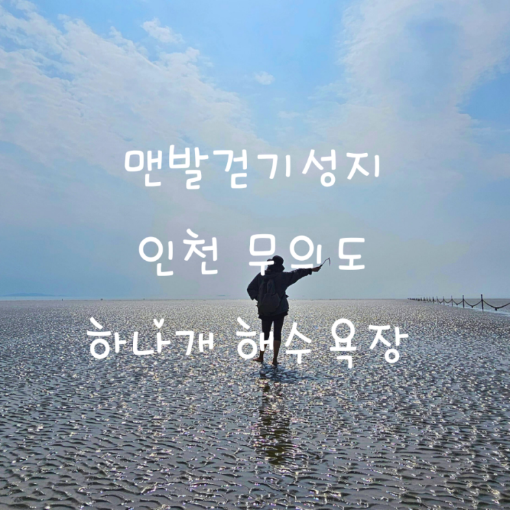 인천 무의도 하나개해수욕장 맨발걷기 해루질 갯벌체험 물때시간 맞춰가기 주차정보 네이버 블로그