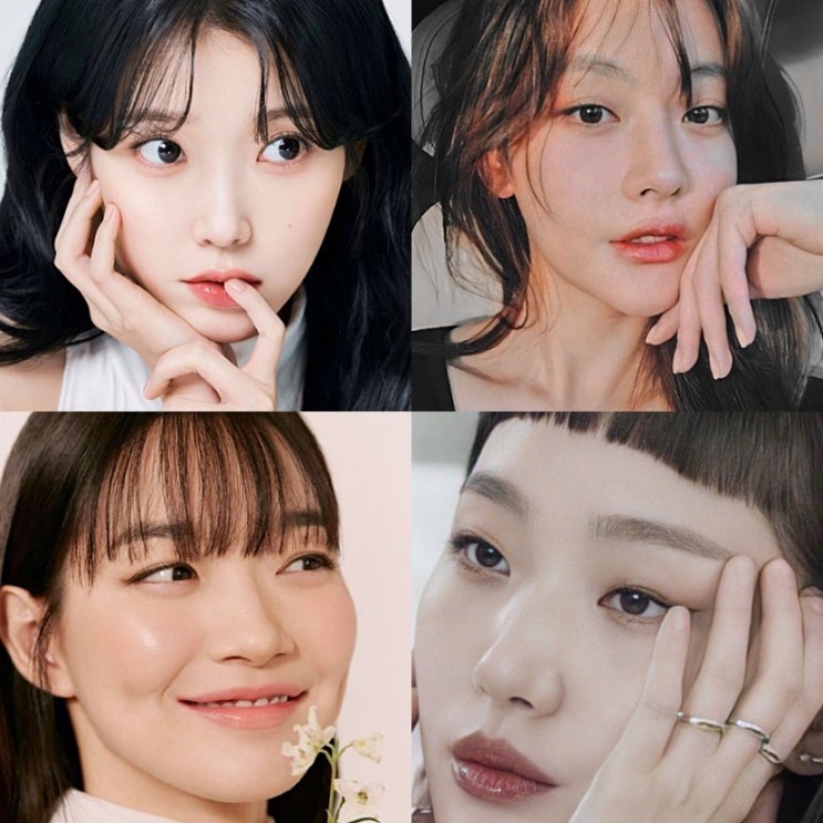 앞머리 스타일링 종류 풀뱅 처피뱅 시스루 여자 앞머리펌 아이유 아이린 김고은 네이버 블로그