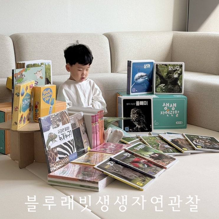 자연과 가까워지는 유아전집 블루래빗 생생자연관찰 언박싱 후기 네이버 블로그