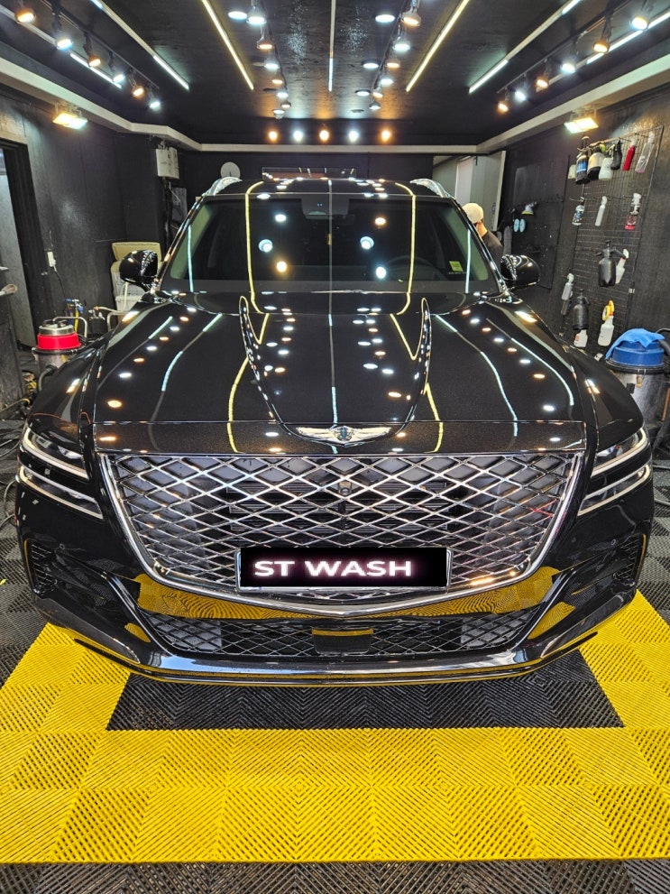 스팀세차손세차광택 잘하는곳 목포스팀세차 St Wash Gv80 손세차광택 전후 과정 네이버 블로그