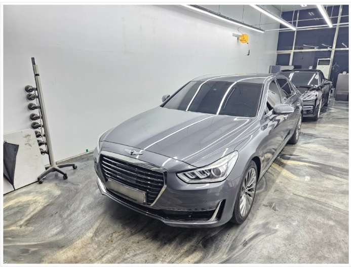 인천 보험수리:제네시스 EQ900 송도 외형복원 잘하는 곳! (자차보험수리) : 네이버 블로그