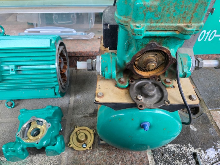 윌로 고양정 가압용 자동펌프PW-601LMA 케이싱, 메카니컬씰, 임펠러 커버, 체크밸브 교체작업 : 네이버 블로그