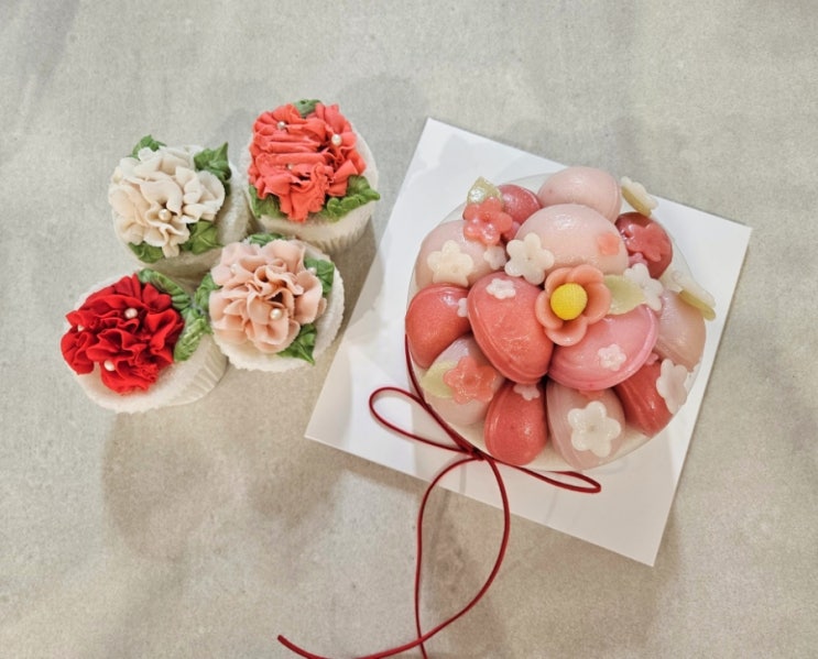춘천 떡케이크 맛집 진솔미과점 부모님 생신 케이크로 바람떡케이크 Ft내돈내산 예쁘고 쫀득한 떡 넘 맛있어
