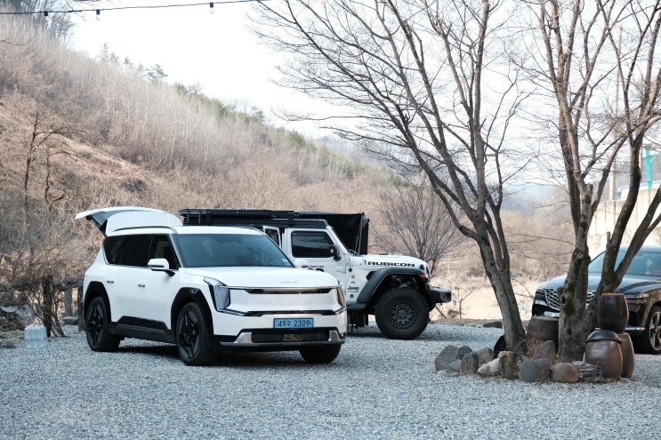 기아 EV9 전기차 차박 캠핑 후기/ 수안보 만남의광장 : 네이버 블로그