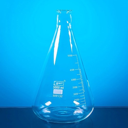 [유리초자] 대용량 세구형 눈금 삼각플라스크 5L, 10L, 20L Large Capacity Erlenmeyer Flask ...