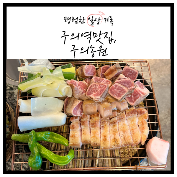 구의역맛집 구의농원 짚불에 초벌한 구의동 고기집 무료 주차 가능 네이버 블로그