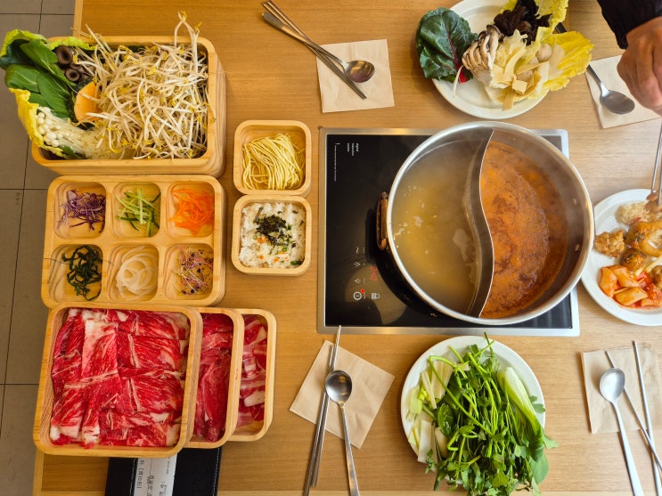 다산 맛집 가족회식 주말외식 가족모임 샤브샤브 월남쌈 무한리필 샤브올데이 네이버 블로그
