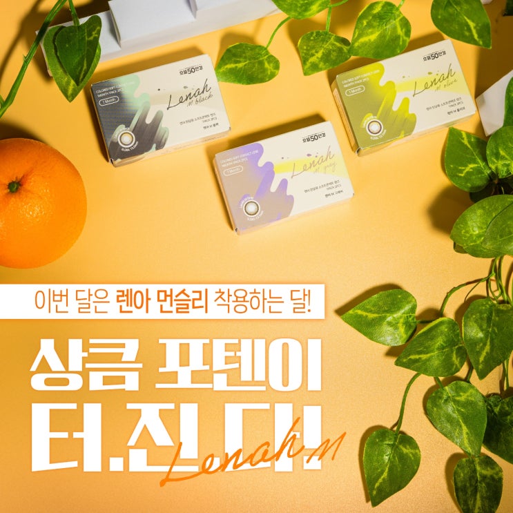 으뜸50안경 렌즈 먼슬리 컬러렌즈 체험단 이벤트 네이버 블로그