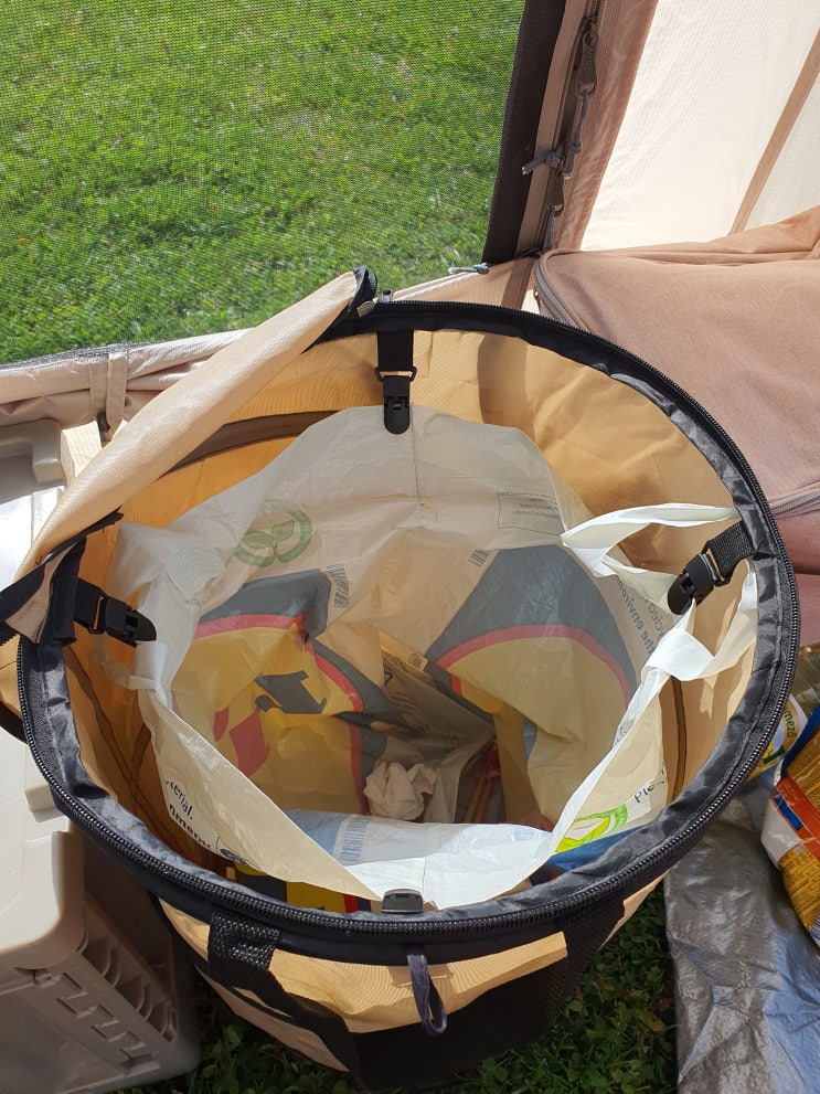 다이소 캠핑쓰레기통 - 다용도 팝업 바스켓(1039742)***** : 네이버 블로그