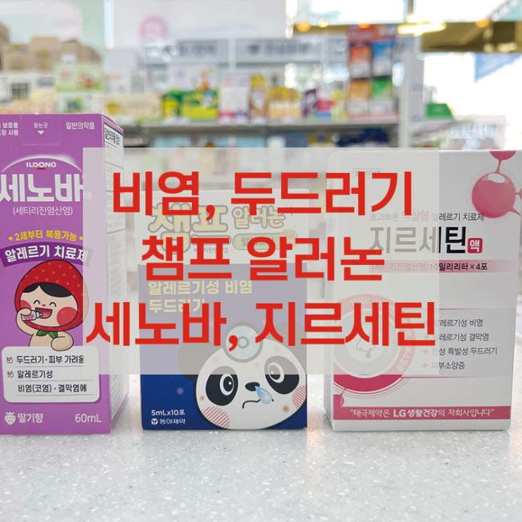 어린이유아 소아 알레르기성 비염 결막염 두드러기 가려움증피부소양증 2세대 항히스타민제 개별 포장형 세티리진